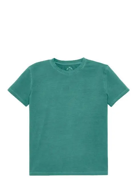 PRIMARY Name Fit Easy Crewneck Tee - Garment Dye Sunwashed Teal