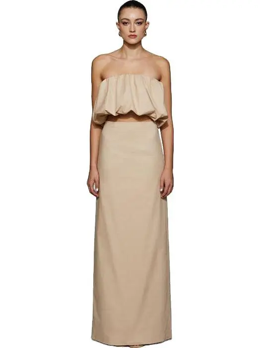 ET OCHS Kira Strapless Top - Beige