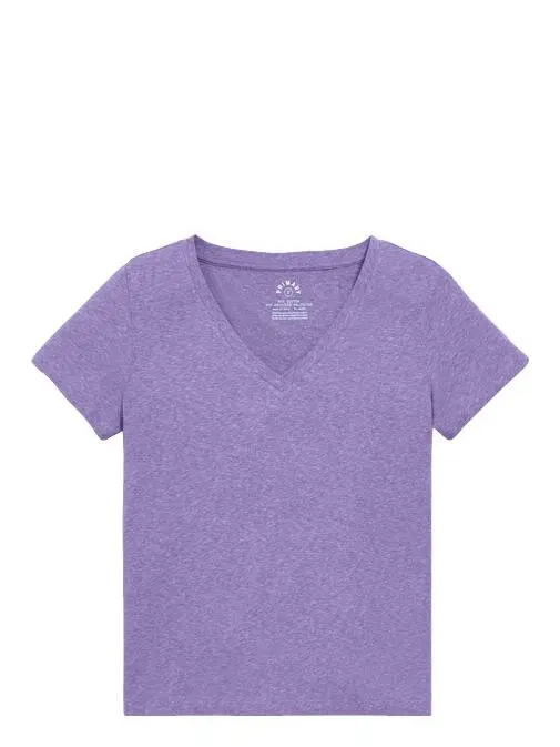PRIMARY Heathered V-neck Tee - Iris