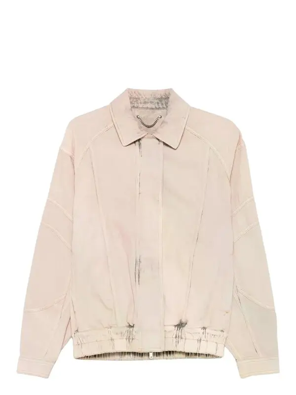 GOLDEN GOOSE Dyed Denim Bomber Jacket - Neutrals