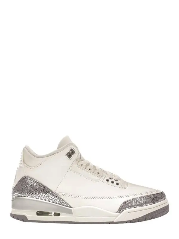 JORDAN 3 Retro Sneakers - Sail/cement Grey/metallic Silver