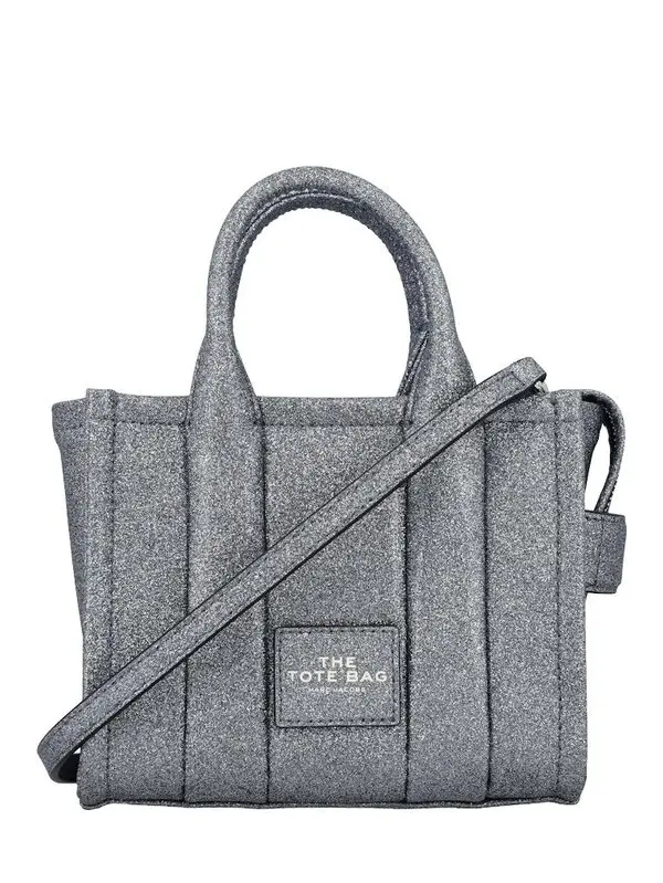 Marc Jacobs Mini Glitter Tote - Silver