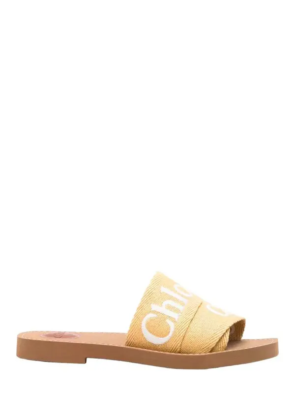 Chloé Woody Slides - Yellow