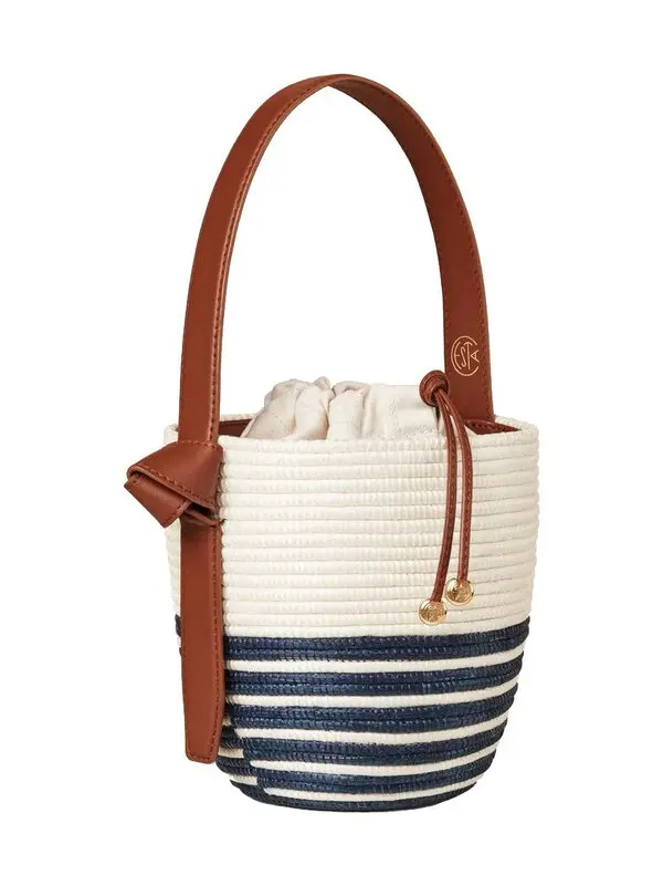 CESTA COLLECTIVE Woven Lunchpail Basket Bag - Half Breton