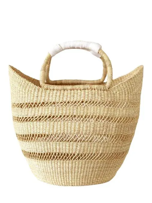 INDEGO AFRICA Bolga Open Weave Basket - Natural