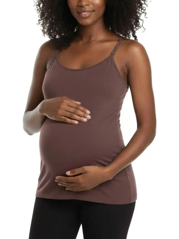 Motherhood Maternity Clip Down Nursing Cami - French Roast