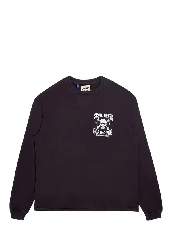 GALLERY DEPT. Skull Creek Long-sleeve Tee 'vintage - Black