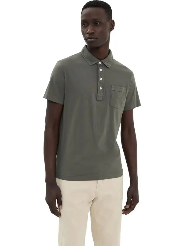 Billy Reid Pensacola Polo - Washed Grey