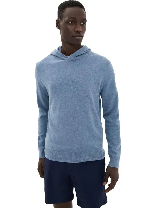 Ralph Lauren Long Sleeve Cashmere Sweater - Mystic Blue Heather
