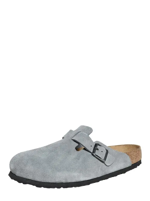 BIRKENSTOCK Boston Soft Footbed Clogs - Basalt Grey