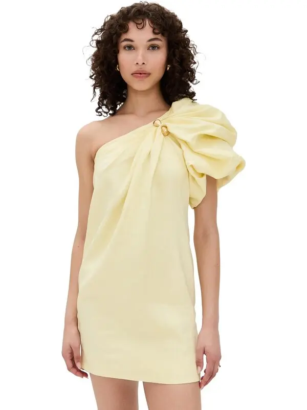 Aje Cira Mini Dress - Lemon