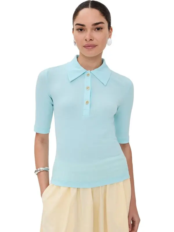 Rosetta Getty Polo T-shirt - Aqua