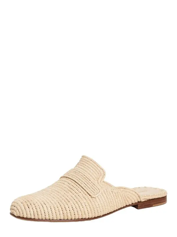 Carrie Forbes Tapa Mules - Natural