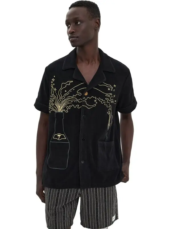 TOMBOLO Big Brut' Cabana Shirt - Black