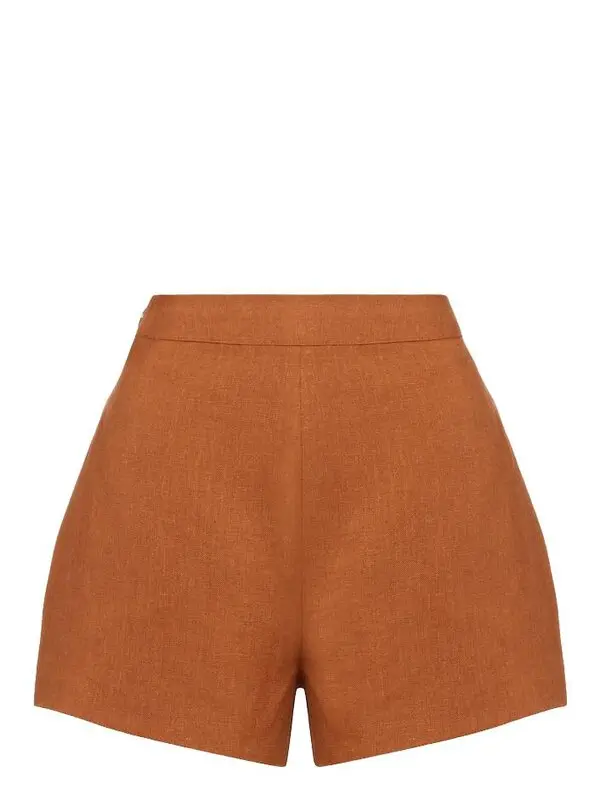 Posse Perri Linen Shorts - Brown