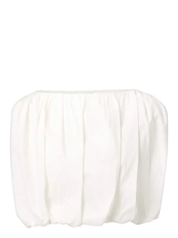 ADRIANA DEGREAS Inamorata Crop Top - White