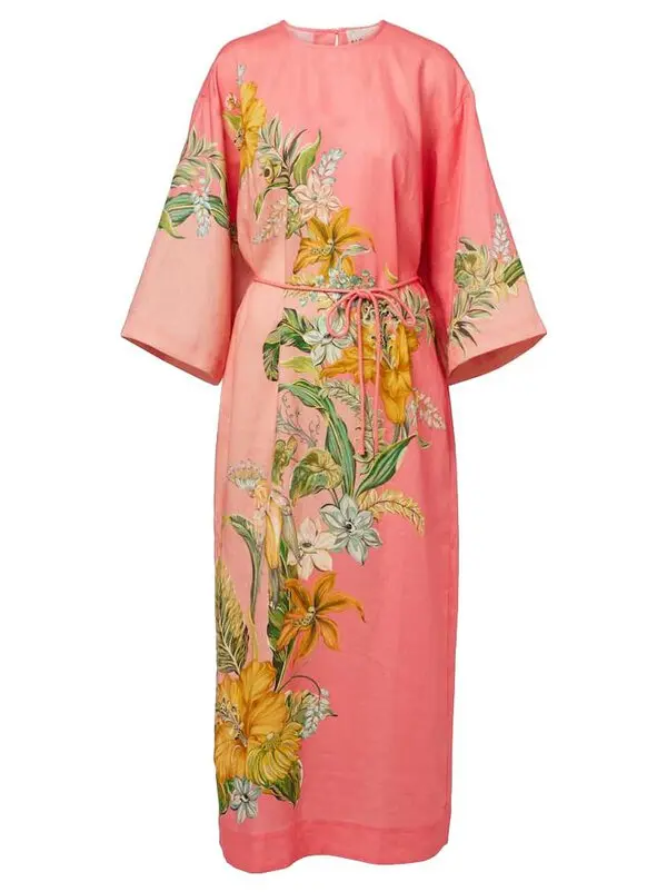 ALEMAIS Alémais Anika Floral Maxi Dress - Pink