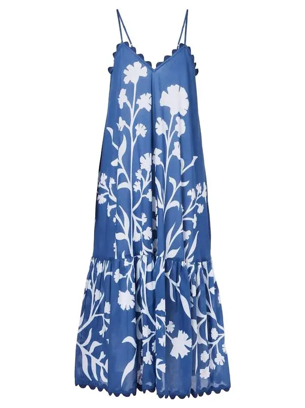 JULIET DUNN Printed Maxi Dress - Blue
