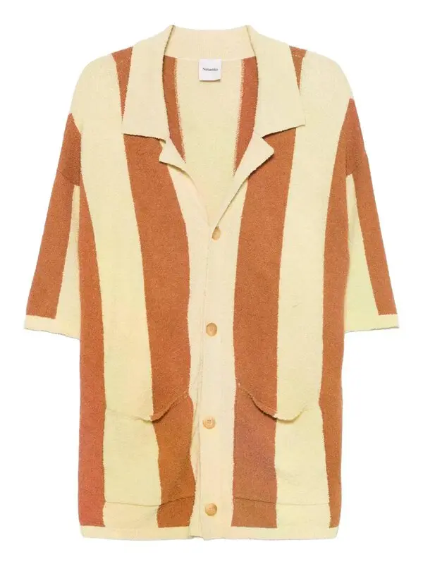 Nanushka Striped Shirt - Yellow