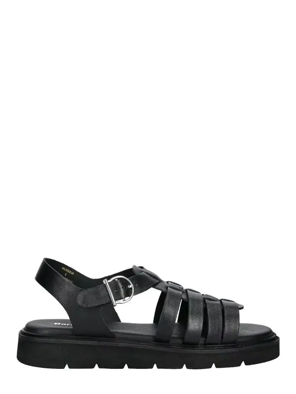 Barbour Leather Caged Sandals - Black
