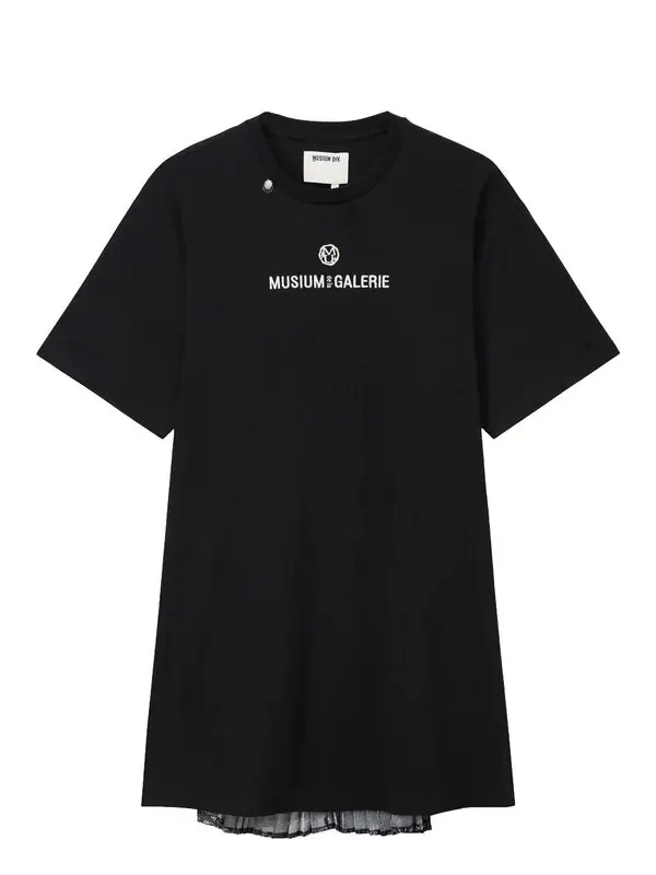 MUSIUM DIV. Cotton T-shirt - Black