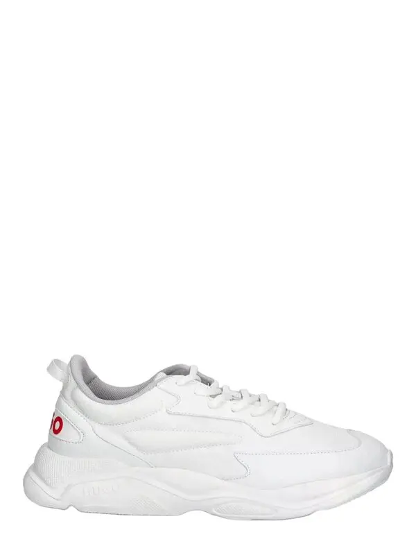 Hugo Panelled Sneakers - White