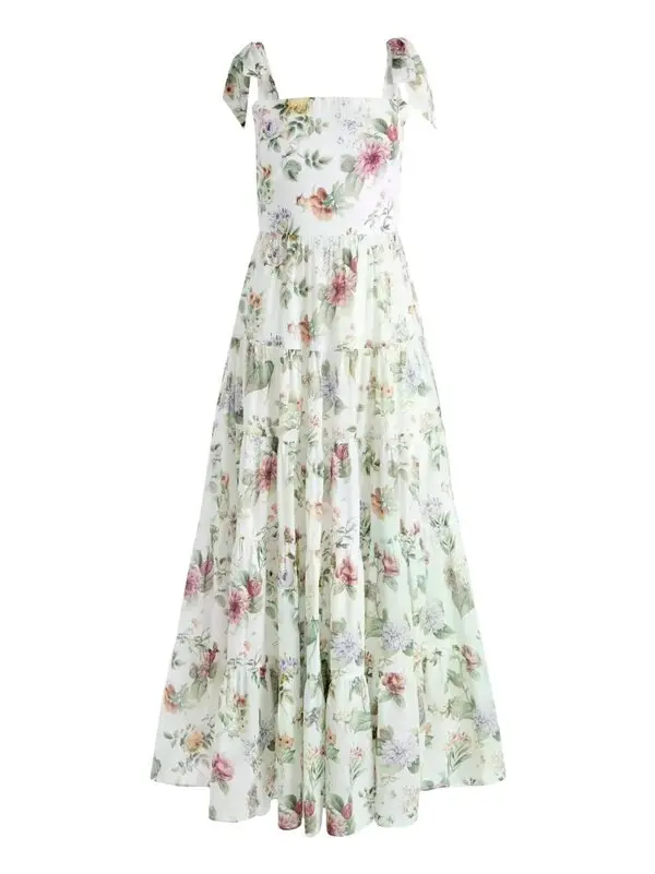 Alice + Olivia Monnie Maxi Dress - White