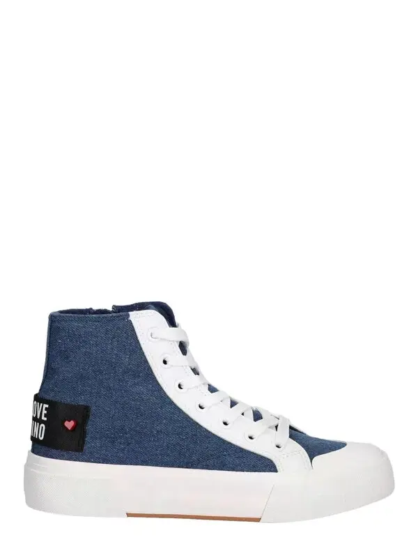 Moschino Logo-patch Sneakers - Blue