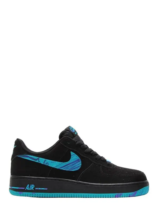 Nike Air Force 1 Low Marbled Swoosh Pack - Black/turbo Green/purple Venom