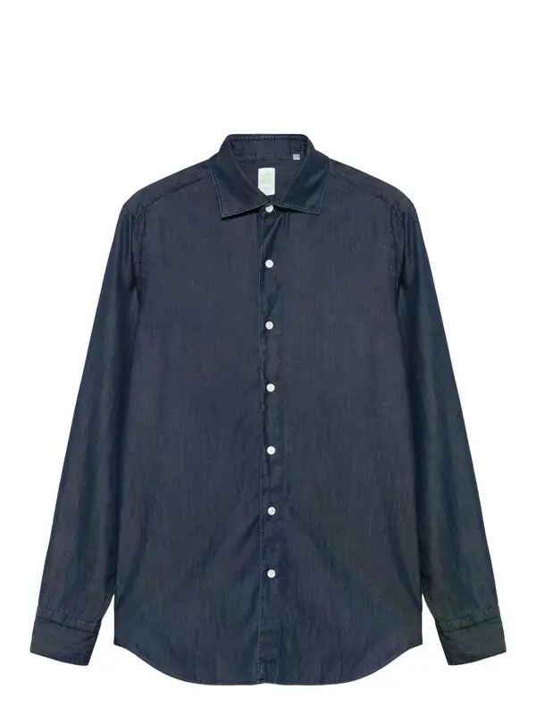 FINAMORE 1925 Chambray Shirt - Blue