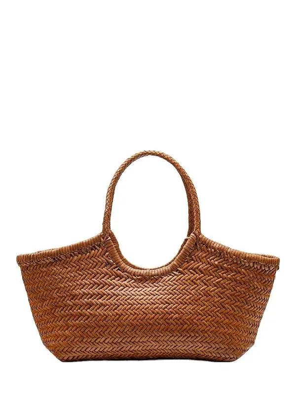 Dragon Diffusion Nantucket Leather Basket Bag - Tan