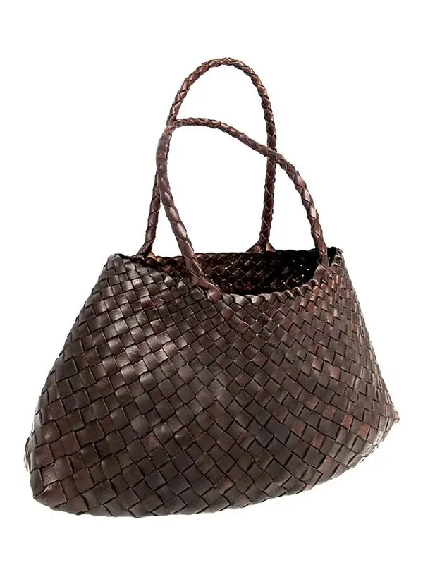 Dragon Diffusion Santa Croce Big Leather Bag - Dark Brown