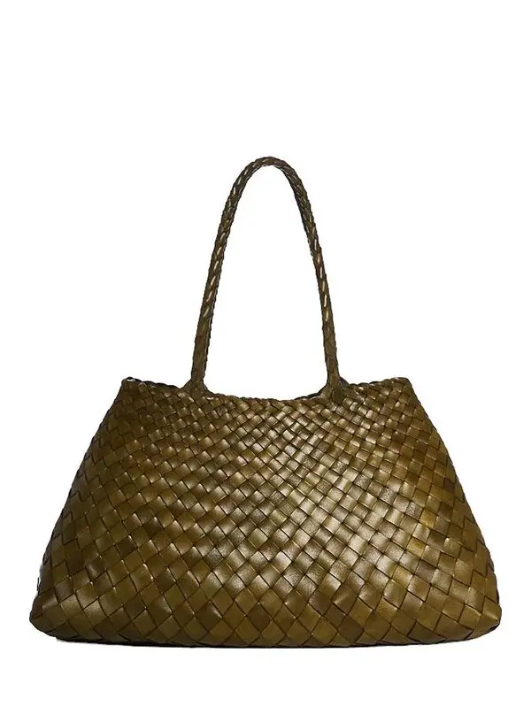 Dragon Diffusion Santa Croce Big Leather Bag - Khaki