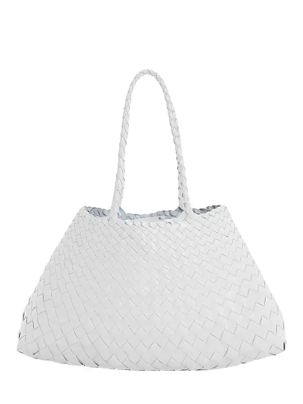 Dragon Diffusion Santa Croce Big Leather Bag - White