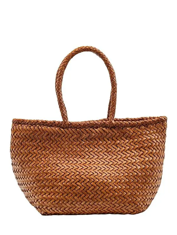 Dragon Diffusion Grace Small Leather Basket - Tan