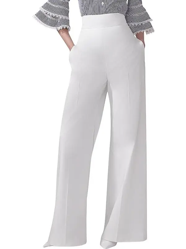 Carolina Herrera Wide Leg Pants - White