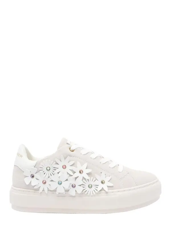 Kurt Geiger Laney Flower Sneakers - White