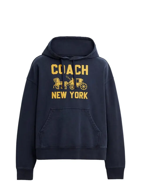 COACH Horse And Carriage Hoodie - Navy Blue