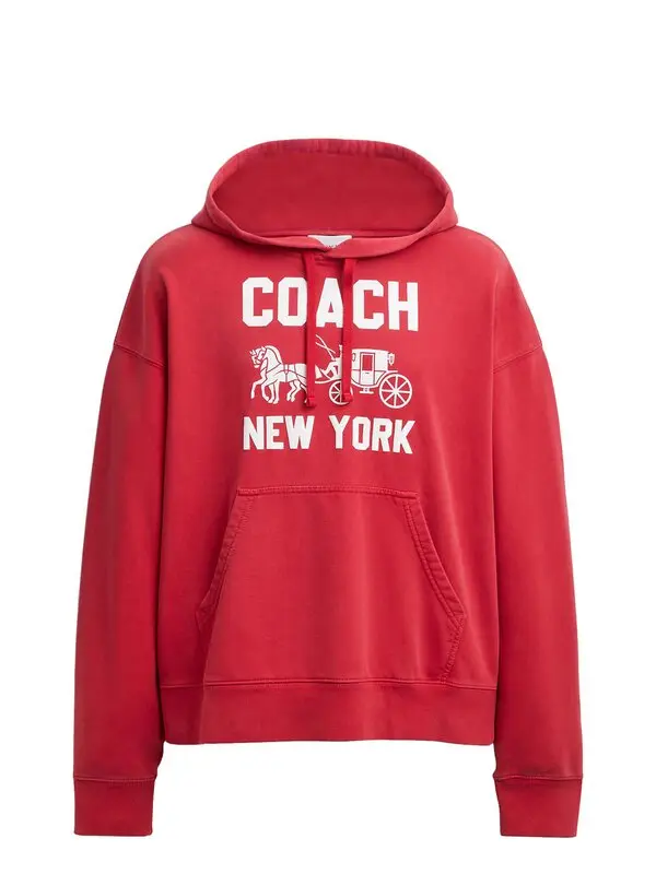 COACH Horse And Carriage Hoodie - Red
