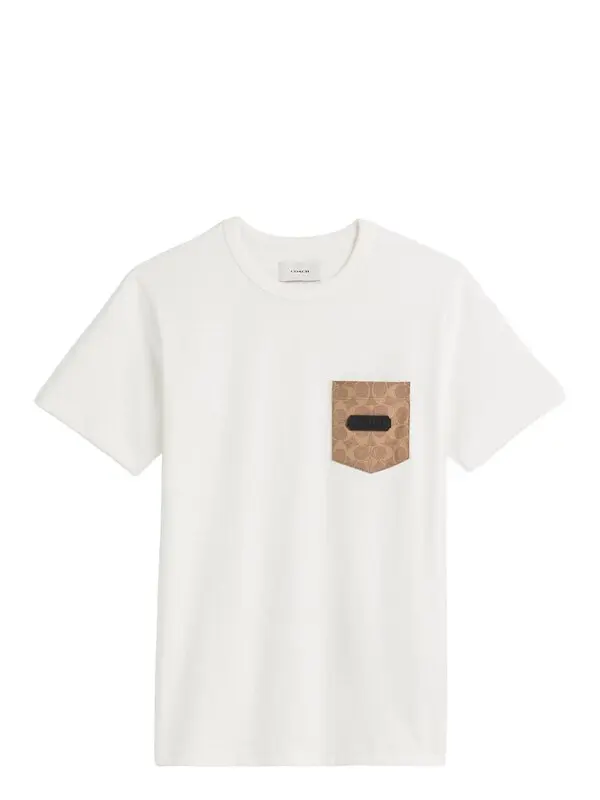 COACH Restored Essential Pocket T-shirt - White