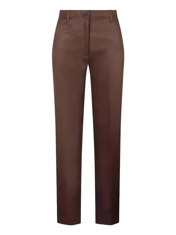 NINE:INTHE:MORNING Straight-leg Trousers - Brown
