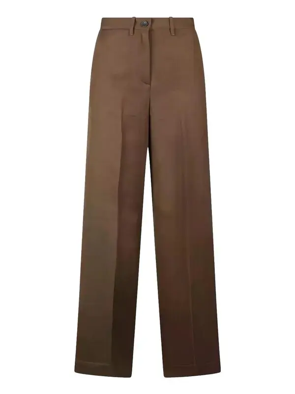 NINE:INTHE:MORNING Straight-leg Trousers - Brown