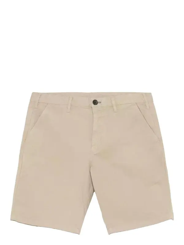 Paul Smith Logo-embroidered Chinos Shorts - Neutrals