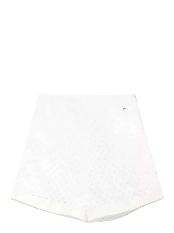 Herno Cut-out Shorts - White