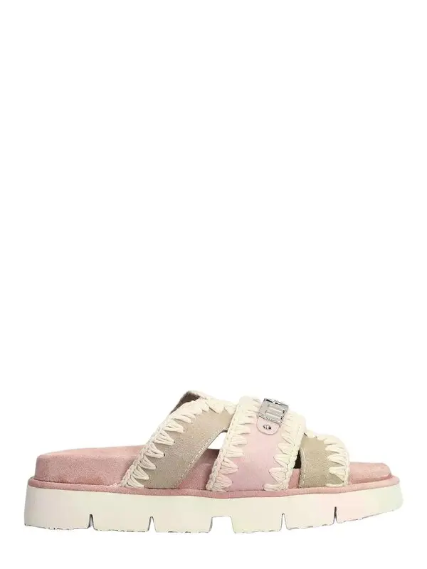 Mou Leather Sandals - Pink