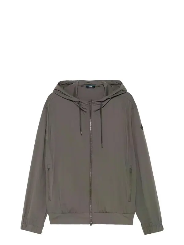 Herno Zip-up Hoodie - Brown