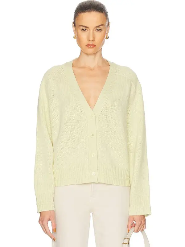 Sablyn Rae Cashmere Cardigan - Pale Citron