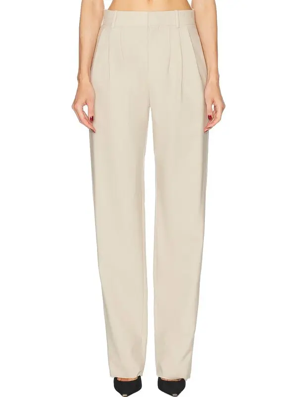 Saint Laurent Tapered Trouser - Beige