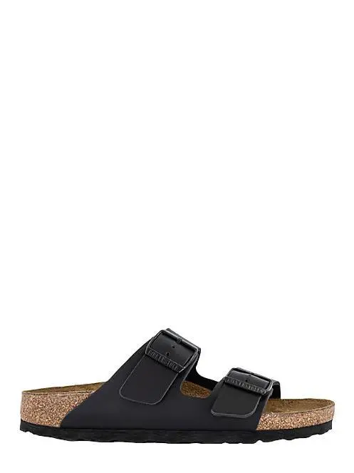 BIRKENSTOCK Arizona Two-strap Leather Sandals - Black Natural Leather