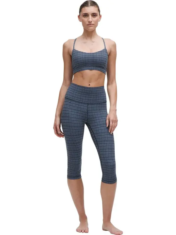 Lululemon Align™ High-rise Cropped Leggings - Glow Grid Washed Denim Multi